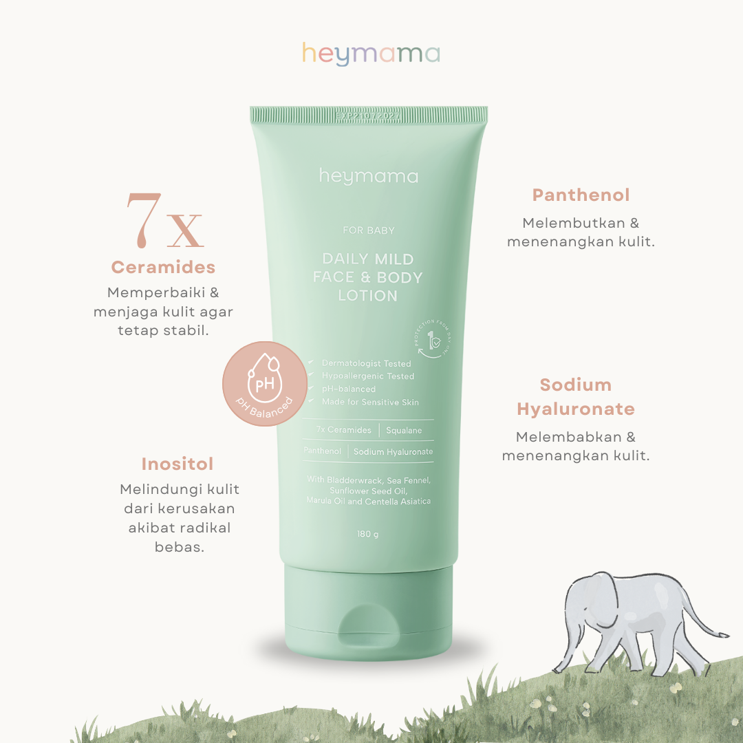 HEYMAMA DAILY MILD FACE & BODY LOTION 180g